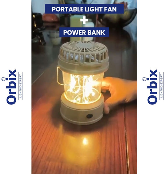 Portable Light Fan + Power Bank – Orbix Light